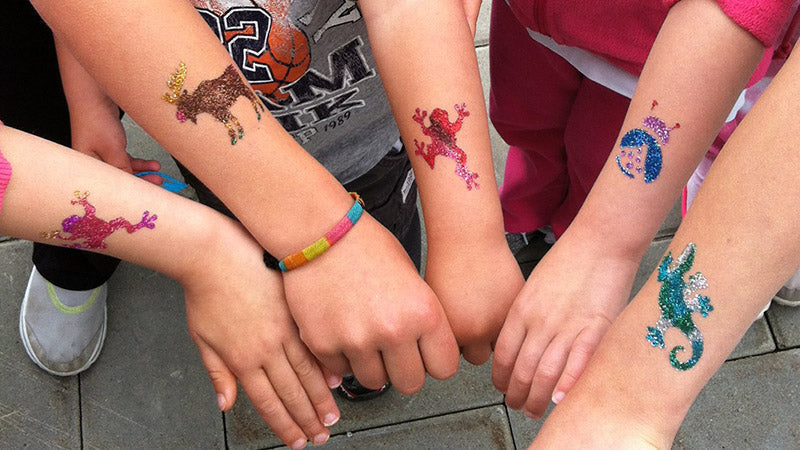 glitter tattoos